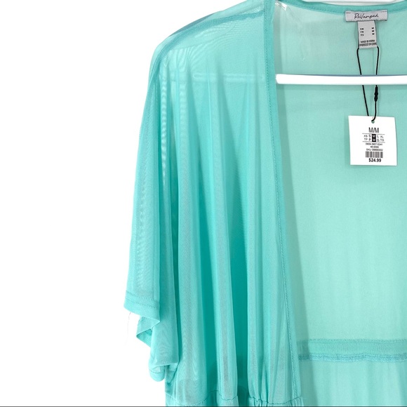 Revamped | Intimates & Sleepwear | Revamped Mesh Robe Maxi Dress Mint ...
